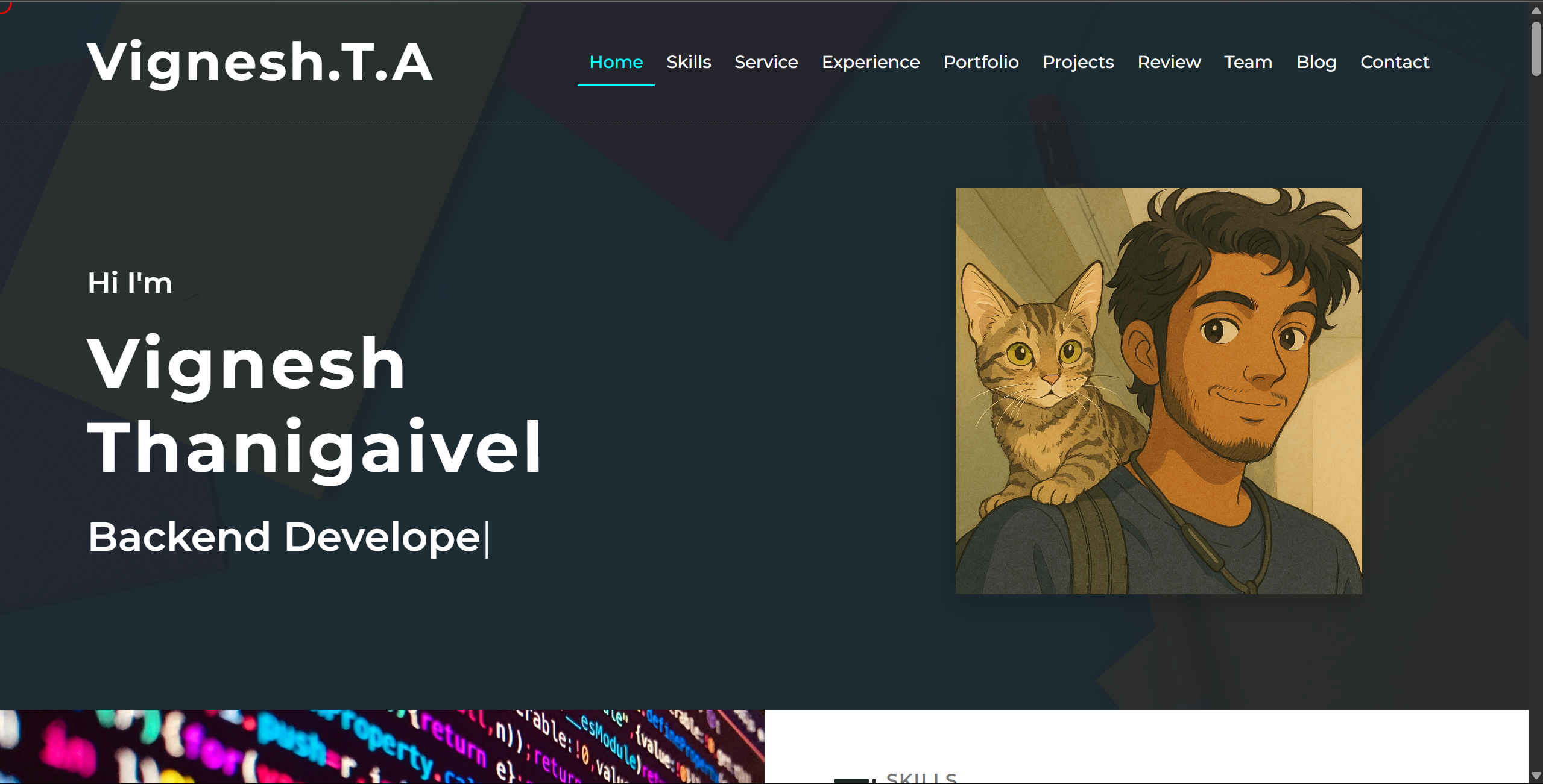 Vignesh.T.A - Developer Portfolio